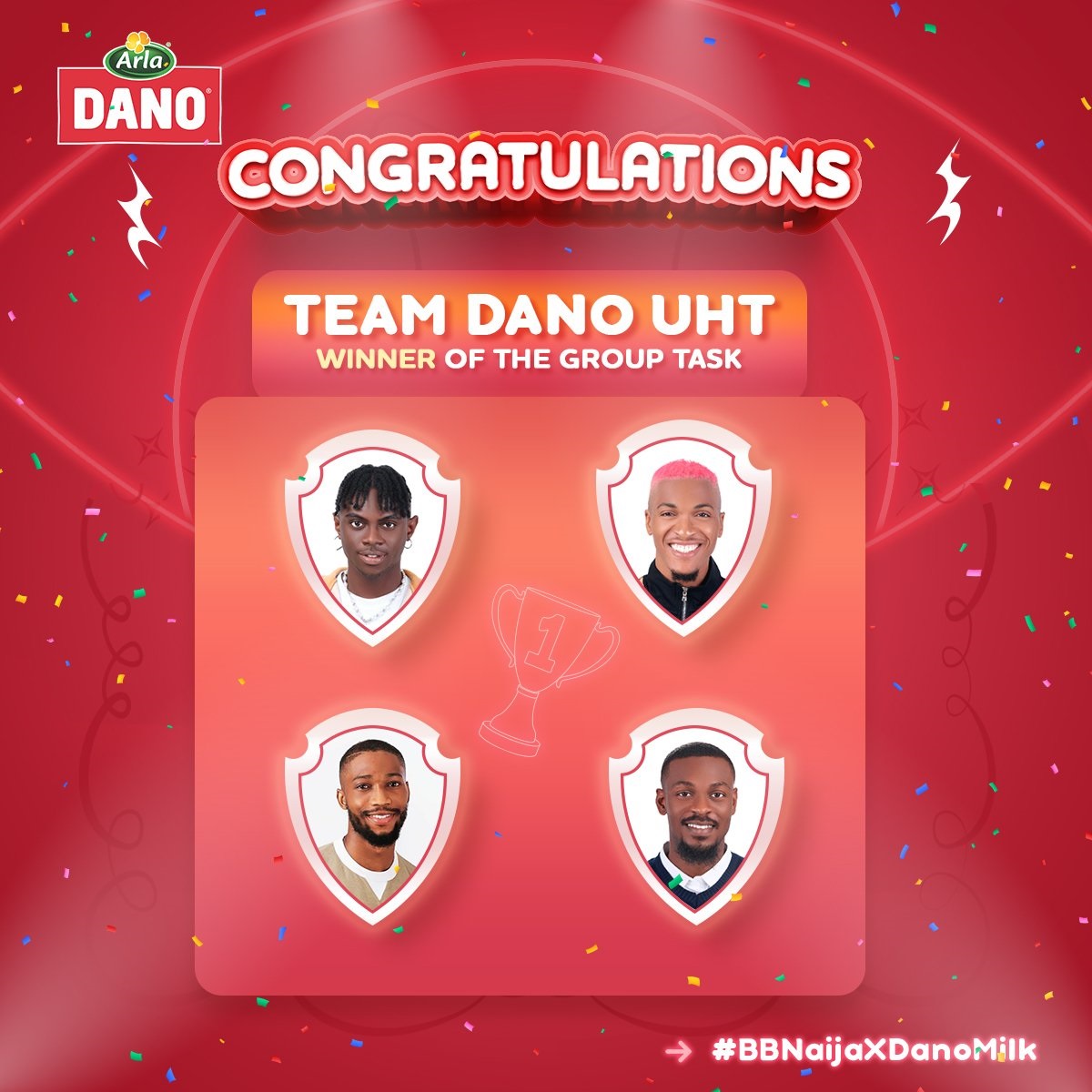BBNaija Season 7: Team UHT Wins Arla Dano Milk Brand Task - Brand ...