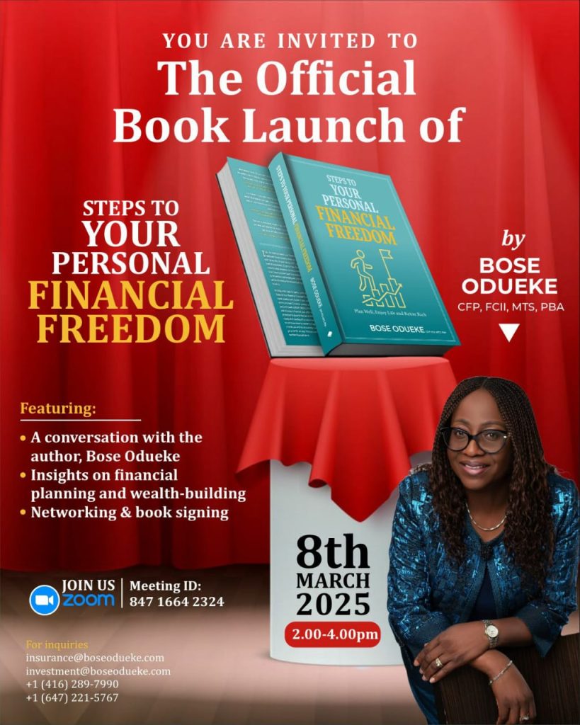 Bose Odueke to launch transformational book on personal financial ...